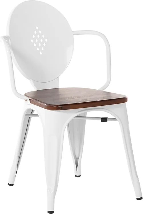 Židle do jídelny i kuchyně v bílé barvě - LORANE