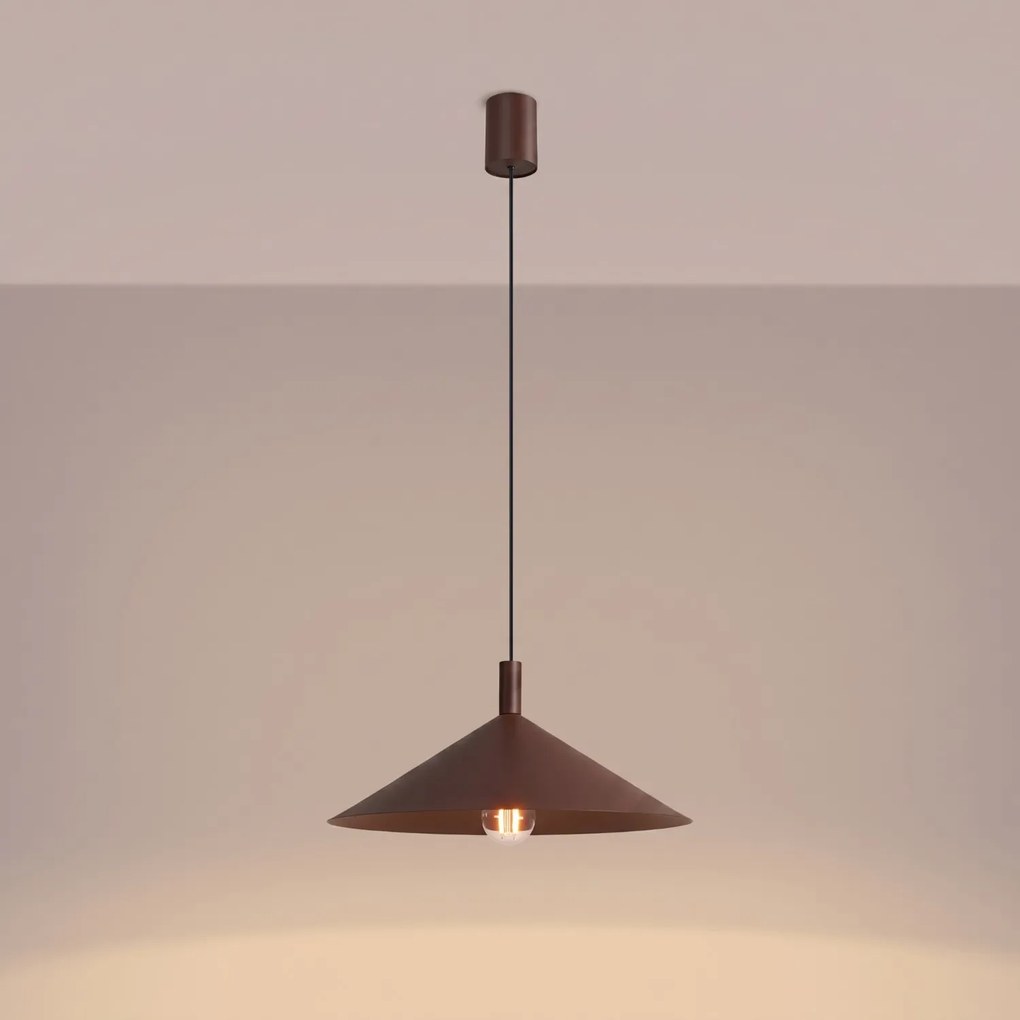 Sollux Lighting Závěsné svítidlo NOX 40 hnědé