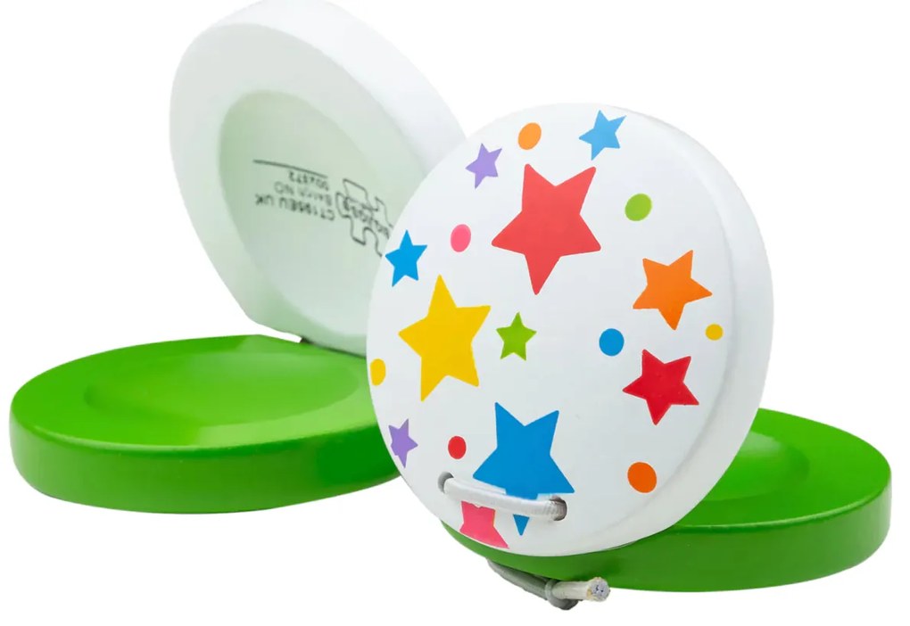 Bigjigs Toys Kastaněty hvězdičky 1 ks zelená