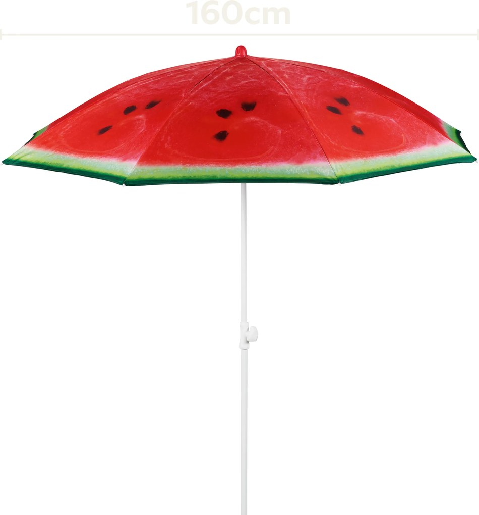 Livarno® Slunečník, Ø 160 cm (meloun)