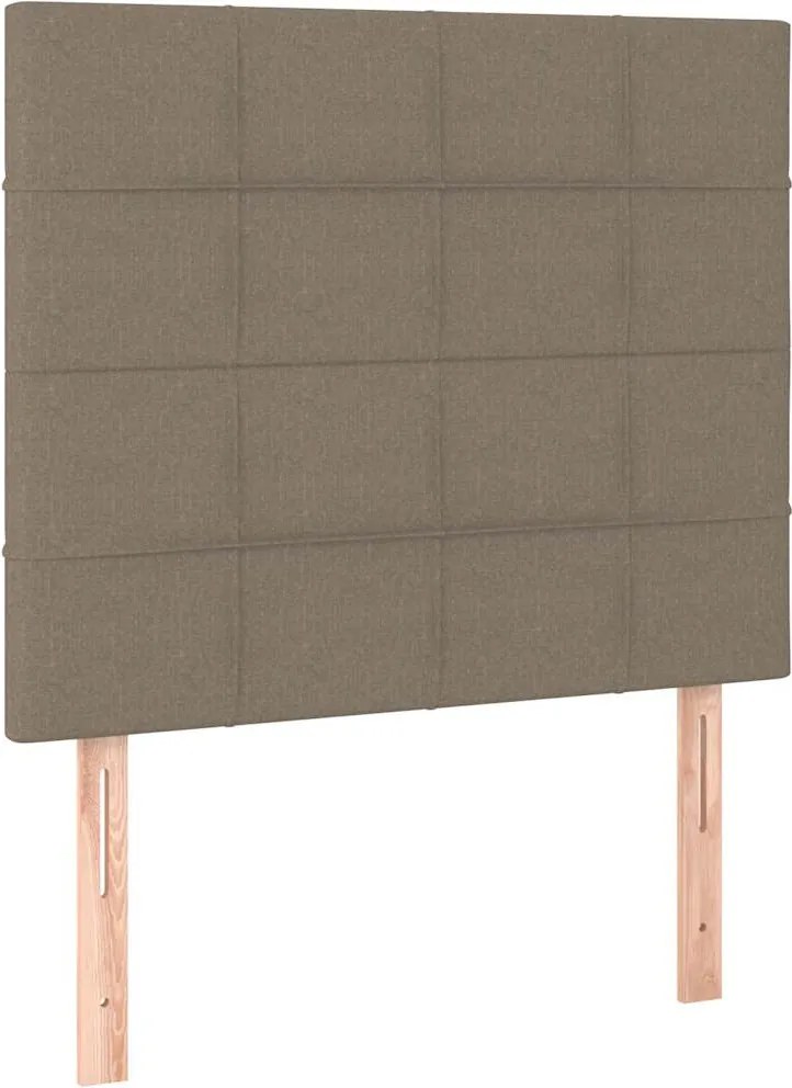 Box spring postel s matrací taupe 90x190 cm textil 3136561