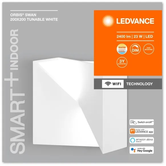 Ledvance - LED Stmívatelné nástěnné svítidlo SMART+ SWAN LED/23W/230V Wi-Fi