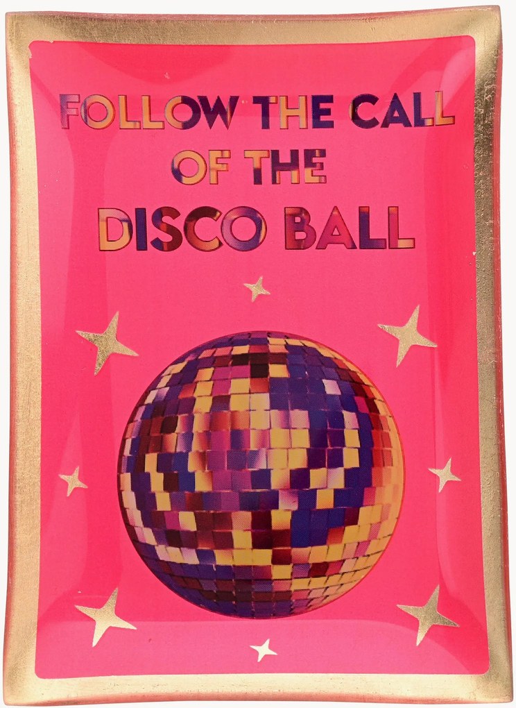 Skleněný talíř Disco