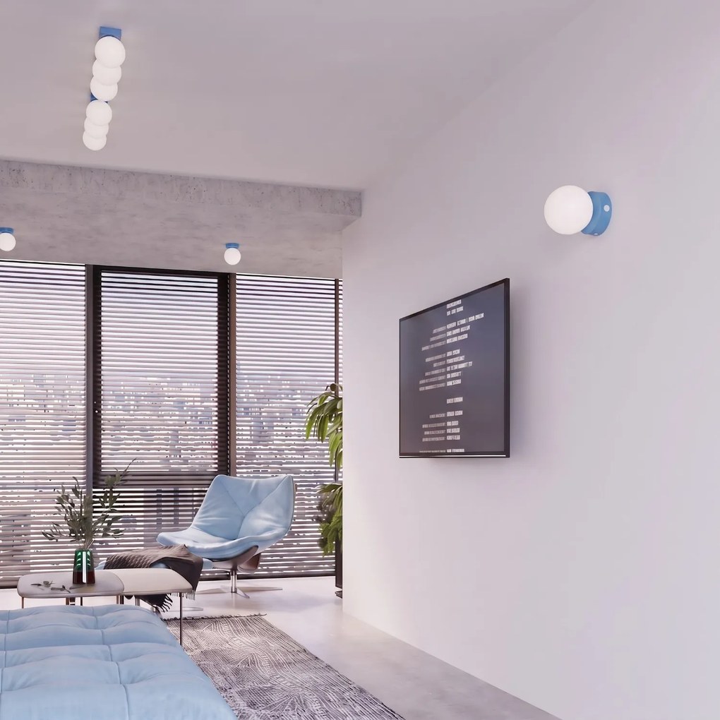 Sollux Lighting Nástěnné svítidlo YOLI 1 světle modré s vypínačem