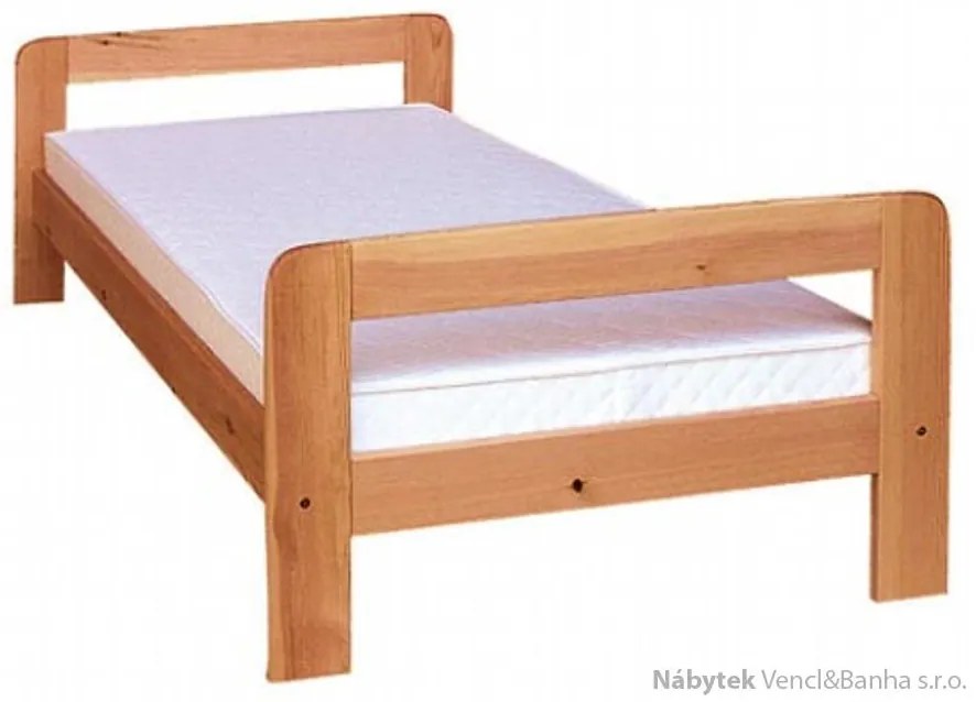 dřevěná jednolůžková postel z masivního dřeva drewfilip 1 ażurowe D