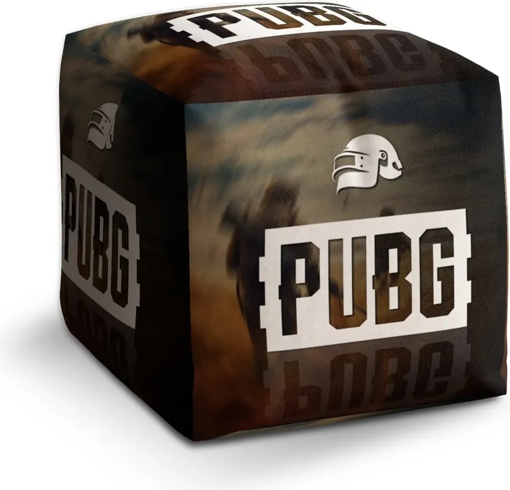 Sablio Taburet Cube PUBG Vojáci - 60x60x60 cm