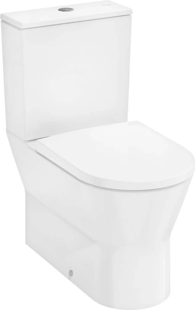 Hansgrohe EluPura Original S - WC kombi se sedátkem SoftClose, vario odpad, AquaChannel Flush, Rimless, bílá 60346450