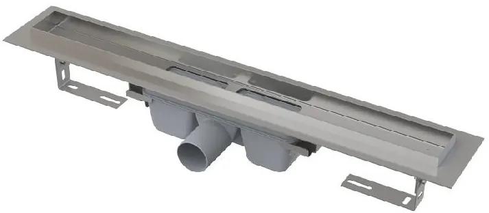 Alcadrain Odtokové žlaby - Sprchový žlab Professional 650 mm, s okrajem pro plný rošt, nerez APZ6-650