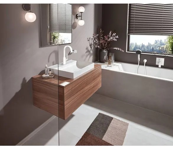 Hansgrohe Pulsify Select S Ruční sprcha 10,5 cm EcoSmart, bílá mat 24101700