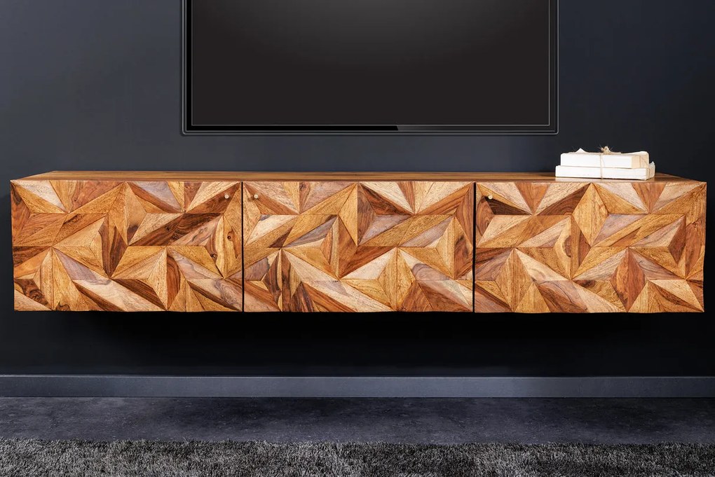 Invicta Dřevěný TV stolek ALPINE 160 cm sheesham 43708