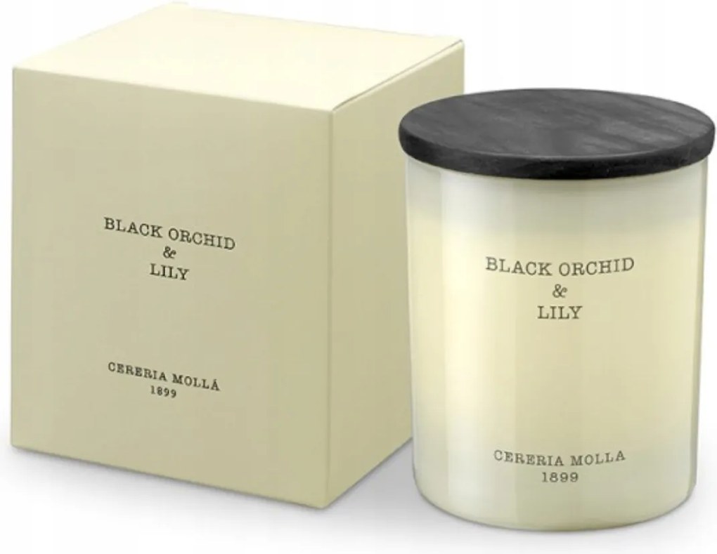 Dekorativní vonná svíčka Premium Black Orchid and Lily