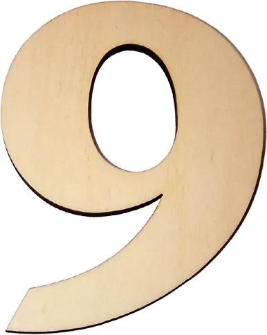 Domovní číslo popisné dřevo styl France č. 9 KATEON