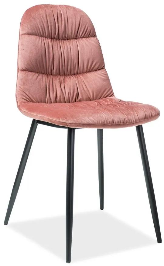 Casarredo Jídelní čalouněná židle VEDIS růžová