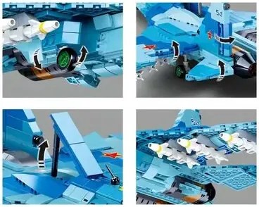 Sluban Model Bricks M38-B0985 Stíhací letoun Su-27 2v1 / LEGO - kompat