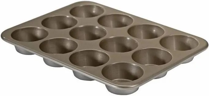 Nordic Ware Forma na 12 muffinů stříbrná 33 x 25 x 3 cm