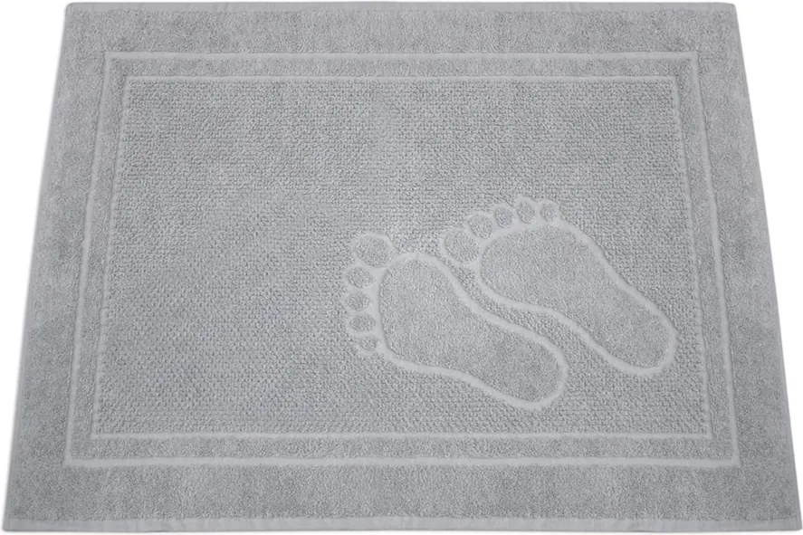 Koupelnová předložka Feet světle šedá 50x70 cm