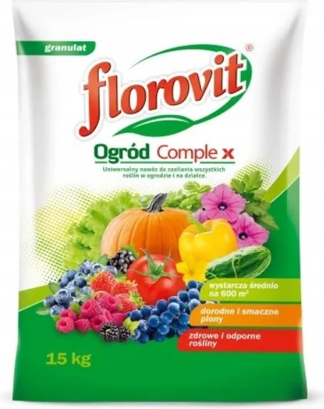 Florovit zahrada komplex vak 15 kg granulované hnojivo