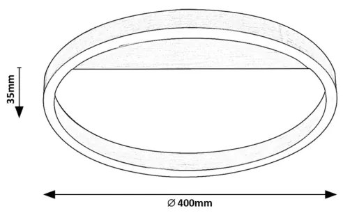 Rabalux 71311 - LED Stropní svítidlo THRAC LED/20W/230V matný chrom
