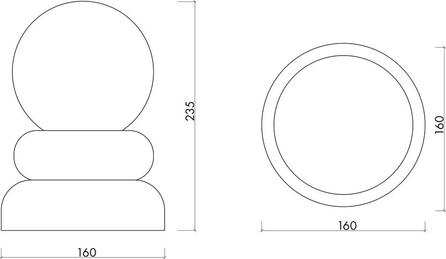 Červená/fialová stolní lampa z masivního dřeva se skleněným stínidlem (výška 24 cm) Otem – noo.ma