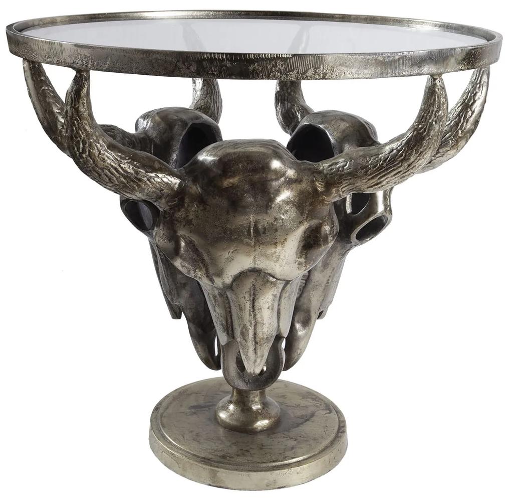 Noble Home Bronzový konferenční stolek z hliníkové slitiny Bull, 56 cm
