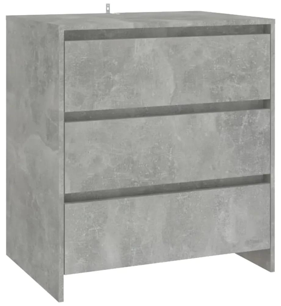 2dílný příborník betonově šedý kompozitní dřevo,  3098060