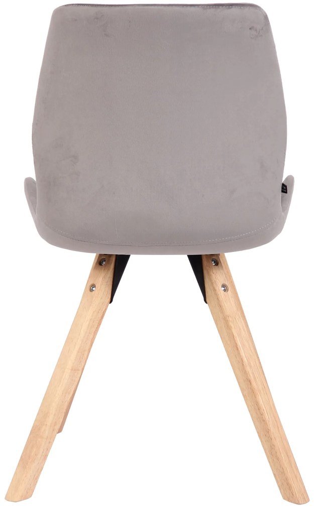Jídelní židle Carnforth - 4 ks - samet | šedé