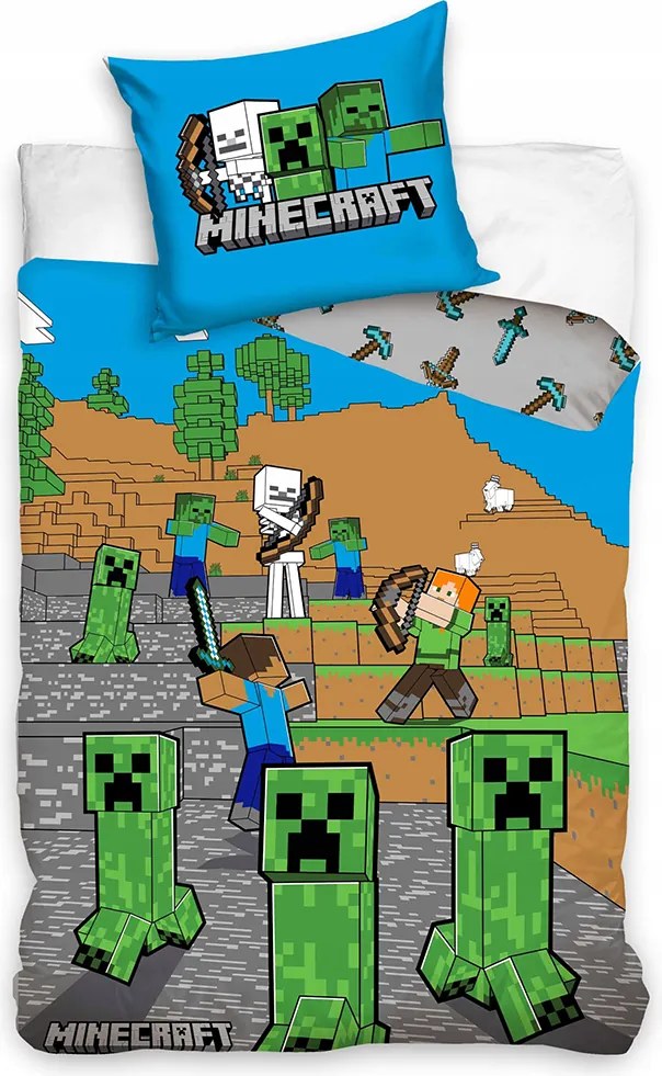 Dětské povlečení Minecraft Time to Mine