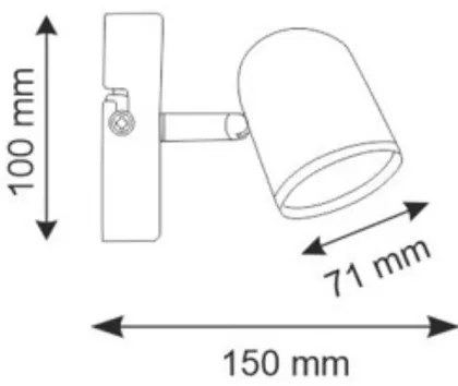 LED Nástěnné bodové svítidlo RAWI LED/4,2W/230V bílá