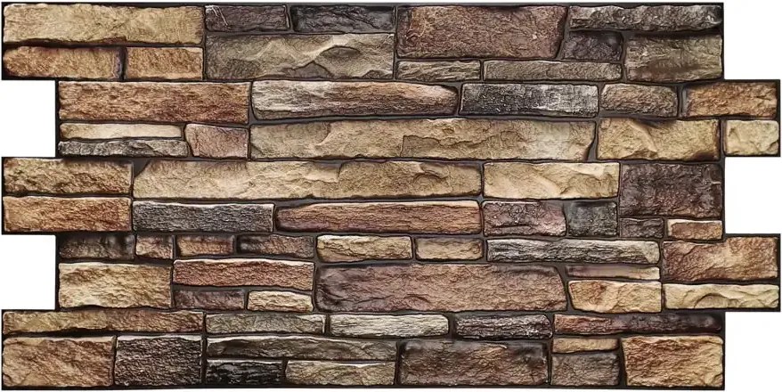Obkladový 3D PVC panel 96 x 47 cm - Fulvous Slate