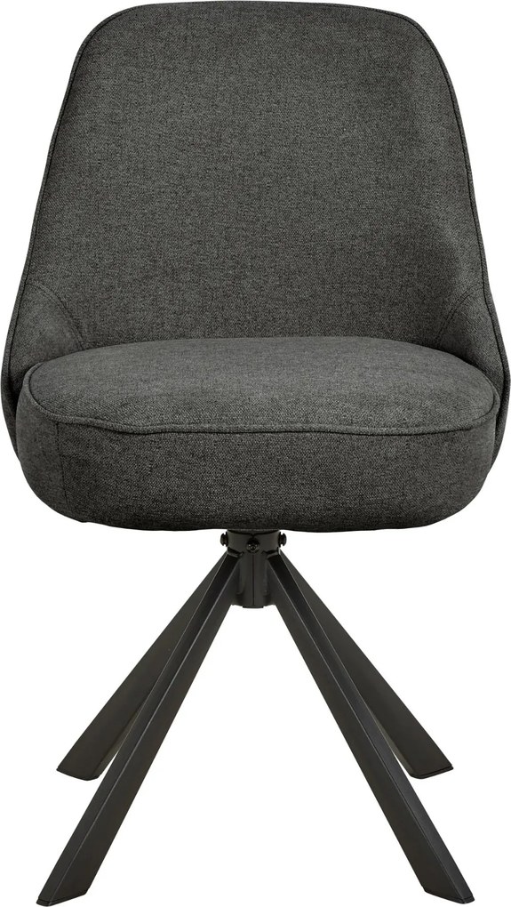 ACTONA Set dvou jídelních židlí CARLTON tmavě šedý