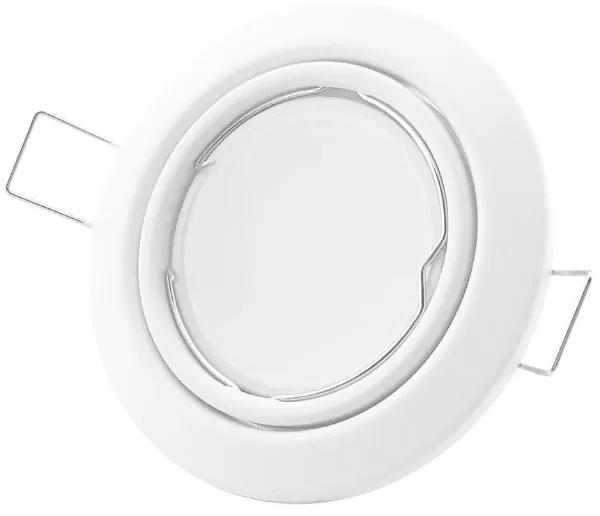 Podhledové bodové svítidlo výklopné  bílé s úzkým rámečkem, včetně patice GU10