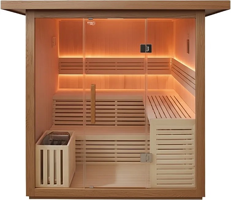 BPS-koupelny Finská zahradní sauna  180x180, 4-6 osoby