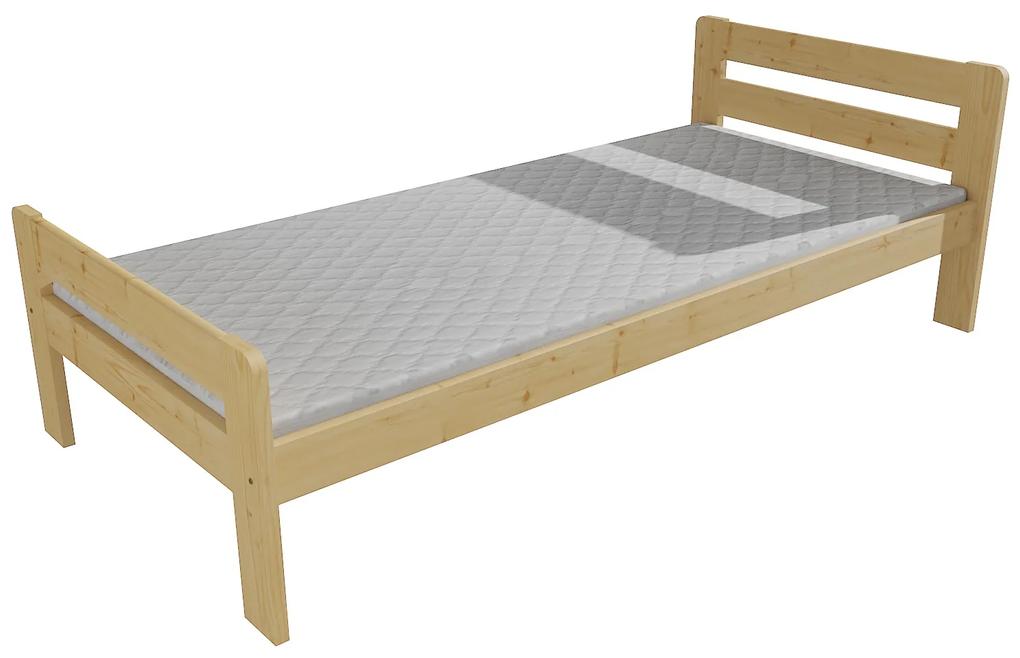 Vomaks Jednolůžková postel VMK002C Rozměr: 100 x 200 cm, Barva: bezbarvý lak