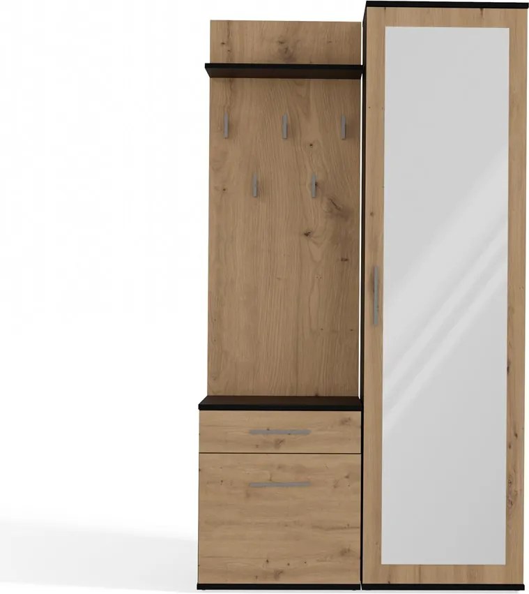 FALCO Předsíňová sestava Topaz antracit/dub artisan
