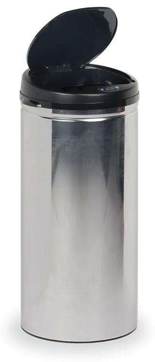 Bezdotykový kovový odpadkový koš 30 L, s vnitřní plastovou nádobou