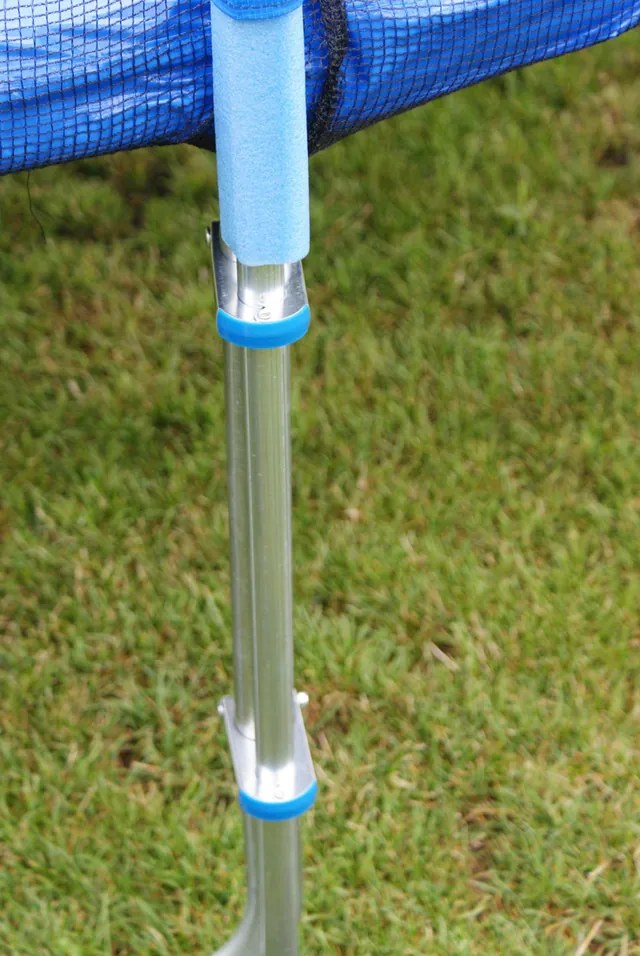 Modrá 4UPVC trampolína 305 cm s ochrannou sítí + žebřík + krycí plachta