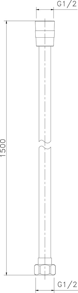 Sapho Sapho, SOFTLEX plastová sprchová hadice, 150cm, zlato mat, 1208-19