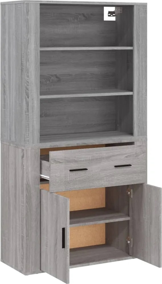 Skříň highboard šedá sonoma kompozitní dřevo 3185381