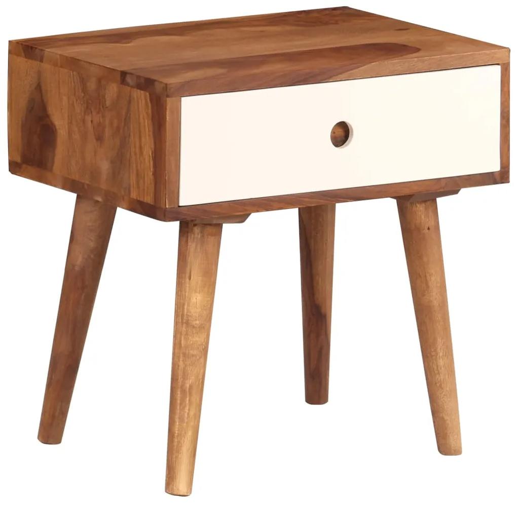 Noční stolek 45 x 30 x 45 cm masivní sheeshamové dřevo - Default Title