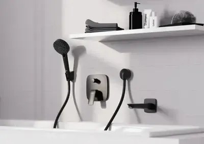 Hansgrohe - Vanová vpusť, matná černá