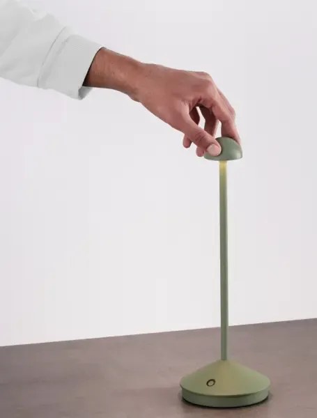 Venkovní stolní lampa Lumo zelená