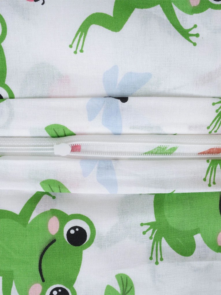 MK Lůžkoviny Bavlněný povlak na polštář Renforcé 40 x 60 cm - Žabky