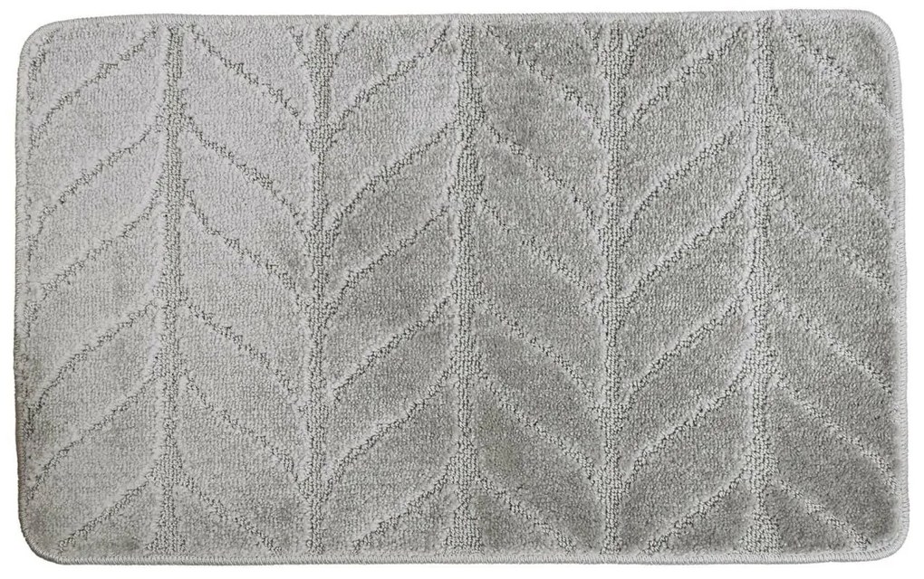 Koupelnový kobereček LEAF 50x80 cm šedý