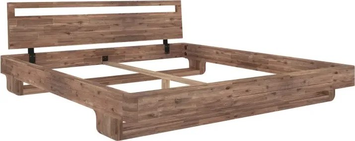 Dřevěná postel Indra 160 z kartáčované akácie
