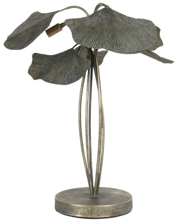 Stolní lampa s listy s patinou Lydia – 38x38x54 cm