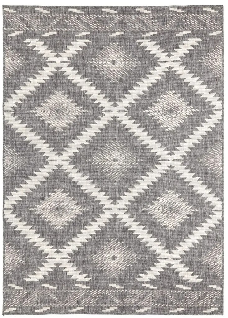 NORTHRUGS - Hanse Home koberce Kusový koberec Twin Supreme 103428 Malibu grey creme – na ven i na doma - 200x290 cm