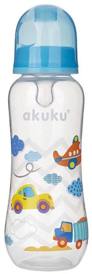 Akuku Láhev se širokým hrdlem 250 ml autíčka