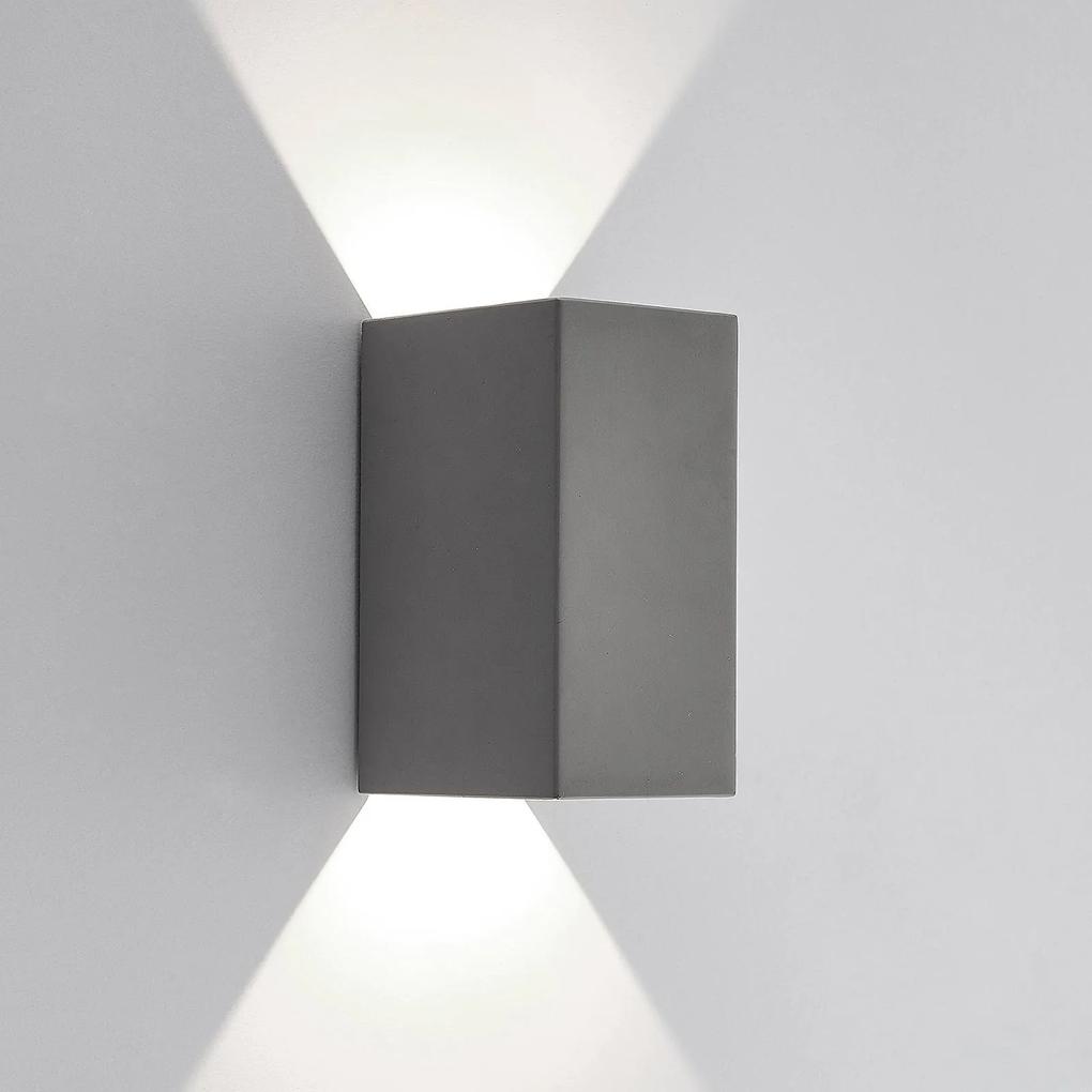 Lucande Vigga LED venkovní nástěnné světlo, beton