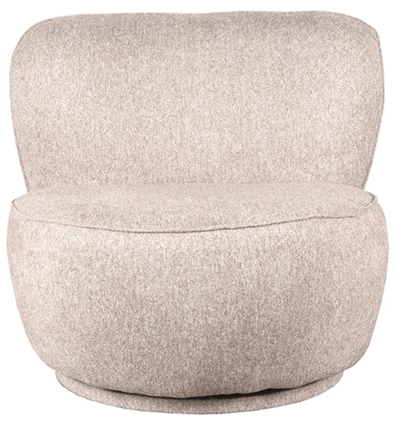 LABEL51 Otočné křeslo BUNNY béžové FU-88.015