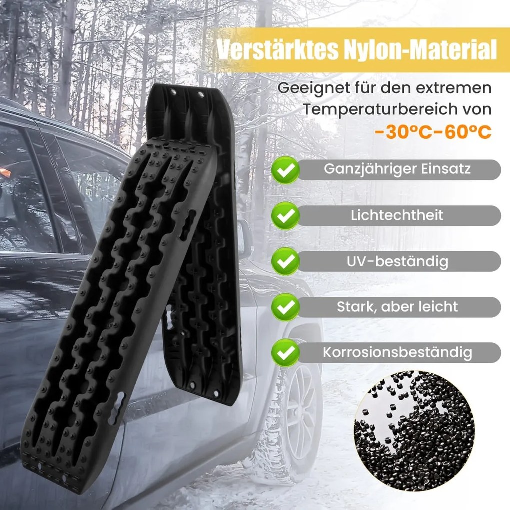 Costway Sand sheets off-road 2 kusy trakční pomocný žebřík pneumatik